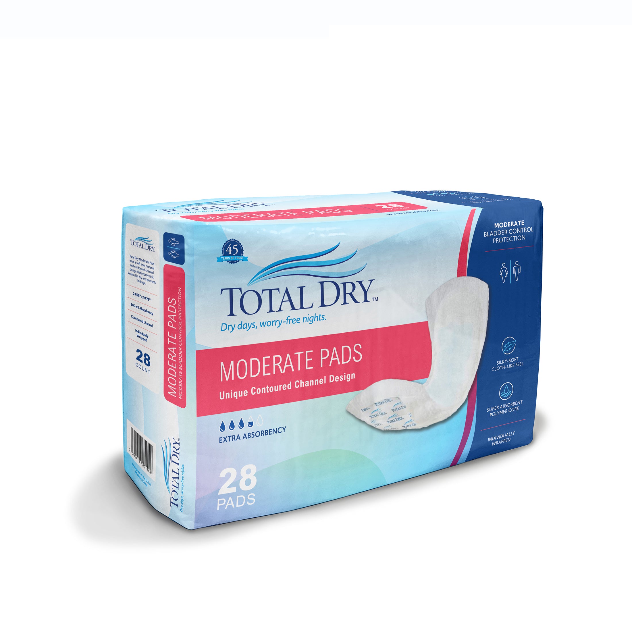 TotalDry Moderate Pads - TotalDry